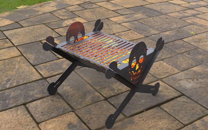 Jolly Roger Fire Pit, Digital Product, Files DXF, SVG for CNC, Plasma ...