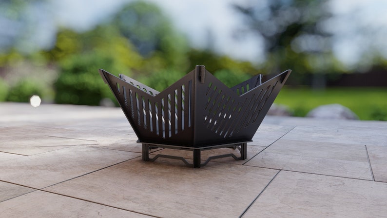 Fire Pit Hex V1. Digital Product, Files DXF, SVG for CNC, Plasma, Laser ...
