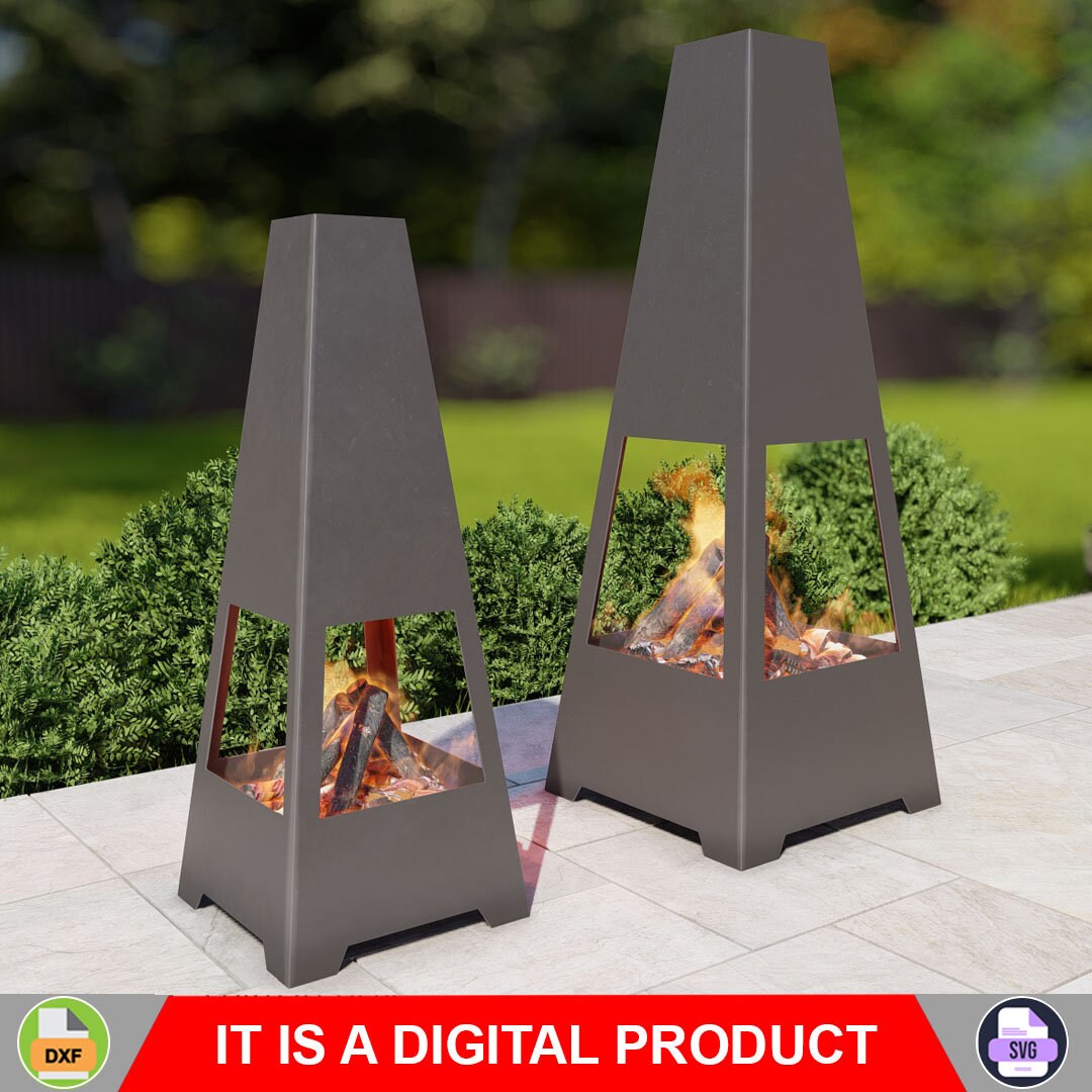 Pyramid V5 2 Sizes. Digital Product, Files DXF, SVG for CNC, Plasma ...