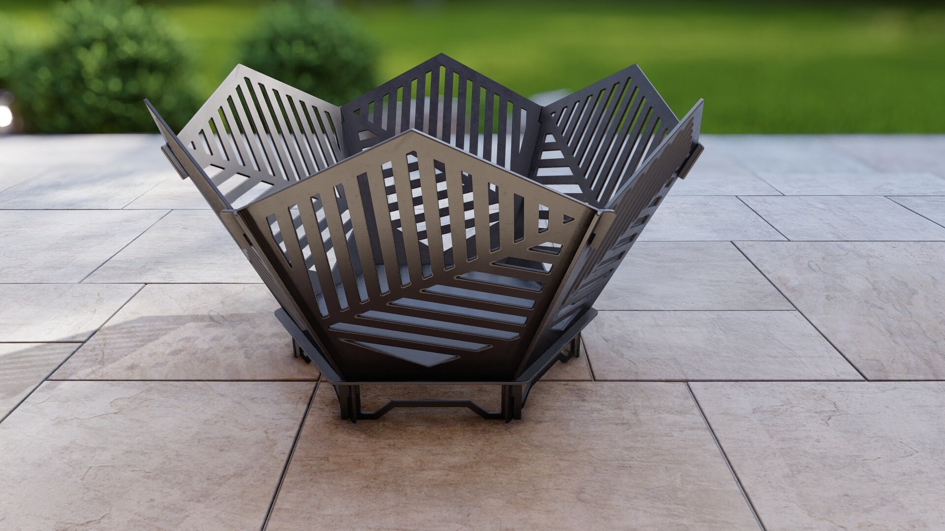 Fire Pit Hex V3. Digital Product, Files DXF, SVG for CNC, Plasma, Laser ...