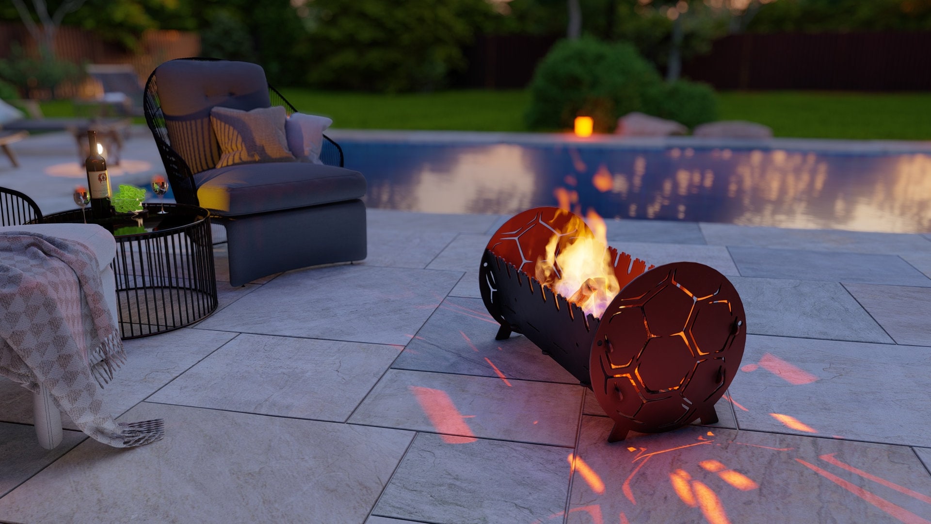 Soccer Fire Pit With Grill. Digital Product, Files DXF, SVG for CNC ...