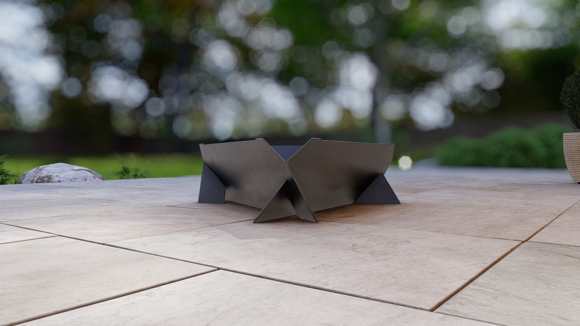 Fire Pit With Grill Triangle 3 Size. Digital Product Files DXF, SVG for ...