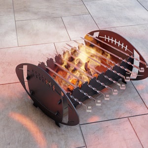 American Football Fire Pit With Grill. Digital Product, Files DXF, SVG ...