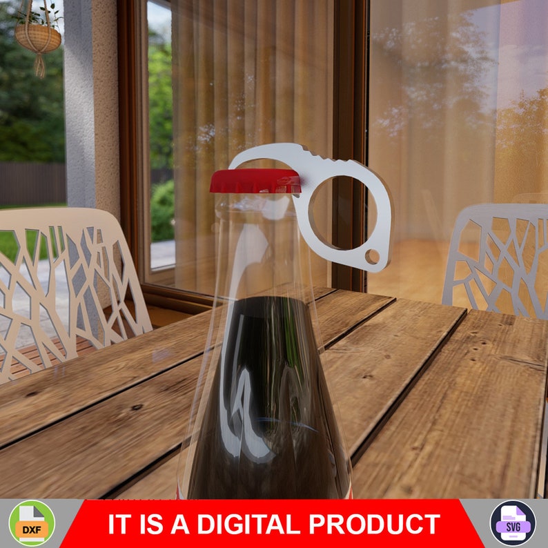 Small Bottle Opener. Digital Product, Files DXF, SVG for CNC, Plasma ...