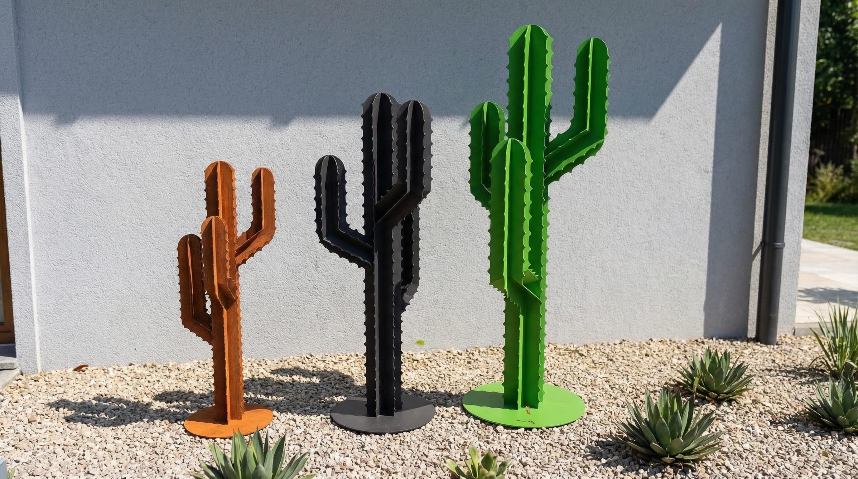 Cactus Garden Decor V2 (three Sizes) | DXF Files for CNC Plasma & Laser ...