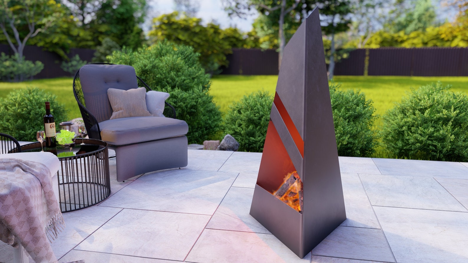 Pyramid V8 2 Sizes. Digital Product, Files DXF, SVG for CNC, Plasma, Laser. Outdoor Fire Pit ...