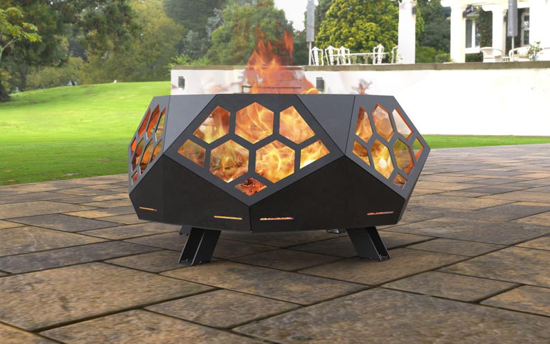 Fire Pit Modern New II, Digital Product, Files DXF, SVG. Firepit. the ...
