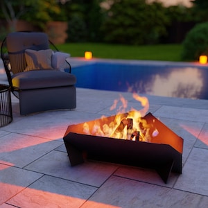 Fire Pit With Grill Triangle 3 Size. Digital Product Files DXF, SVG for ...