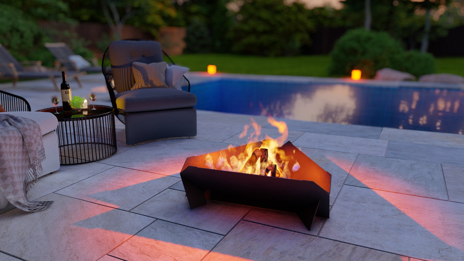 Fire Pit With Grill Triangle 3 Size. Digital Product Files DXF, SVG for ...