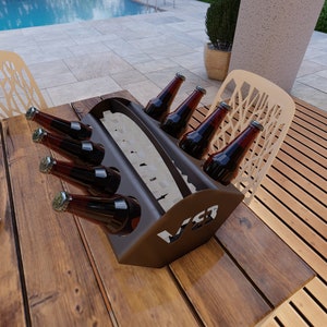Beer and Soda Holder Engine V8 II. Digital Product, Files DXF, SVG for ...
