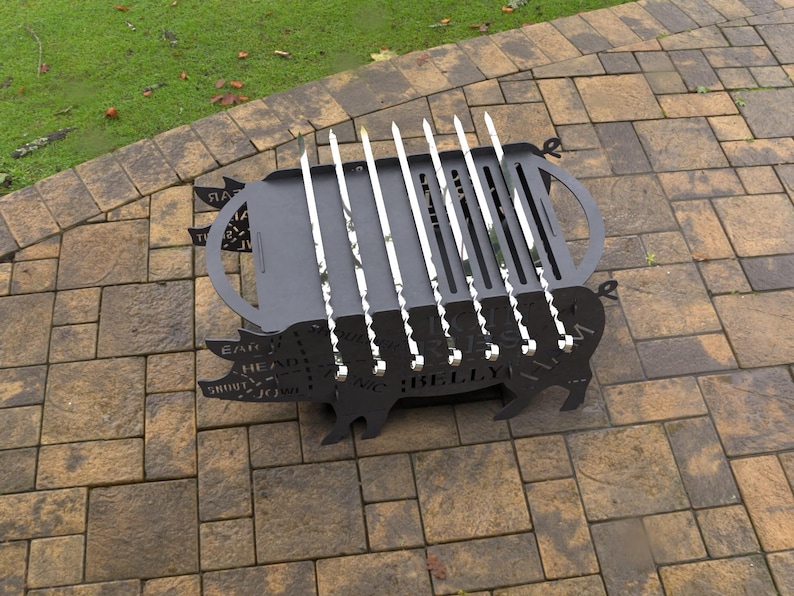 Pig Fire Pit, Digital Product, Files DXF, SVG for CNC, Plasma, Laser ...