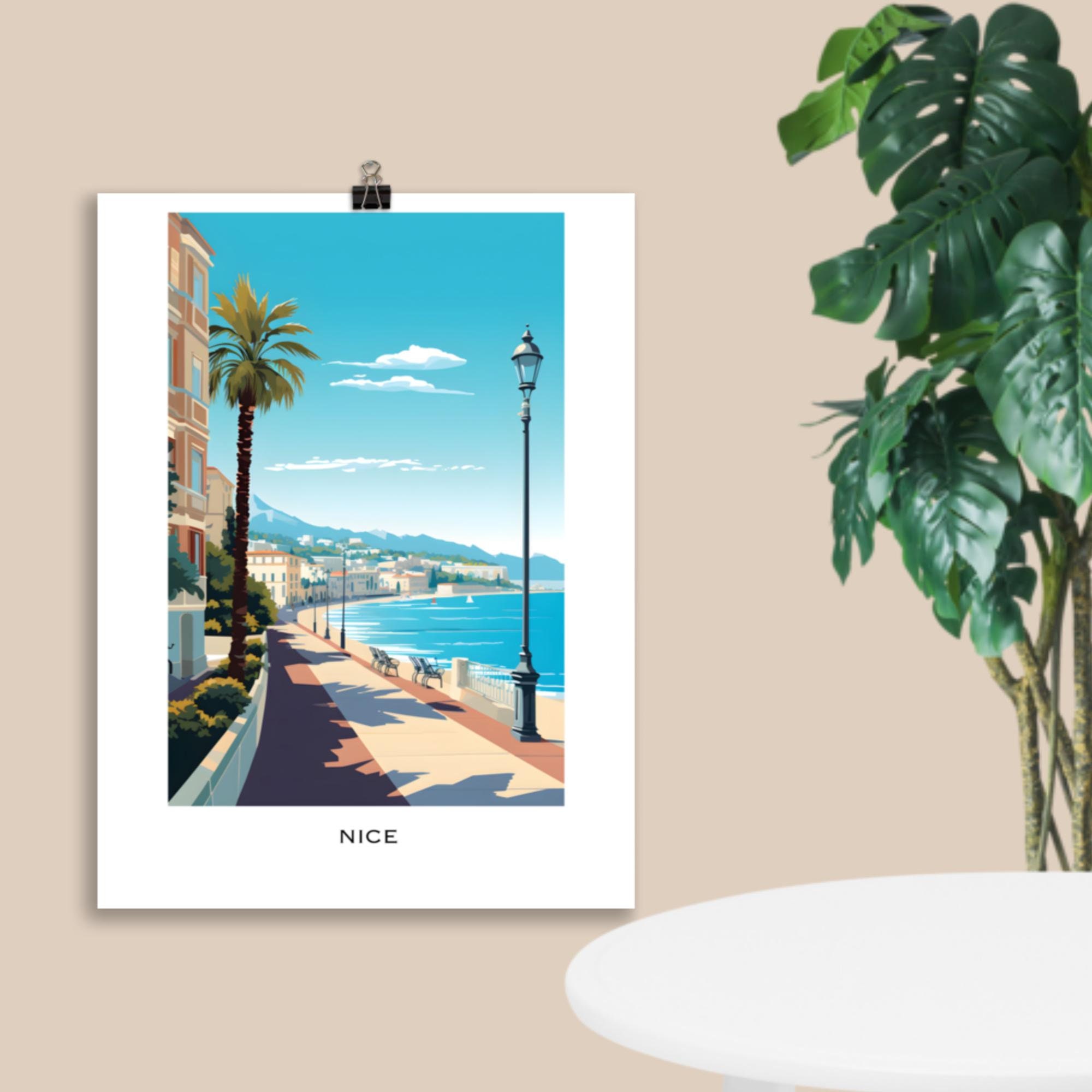 Nice Wall Art / Mural / Mural Caricature Art Nice City Promenade De ...