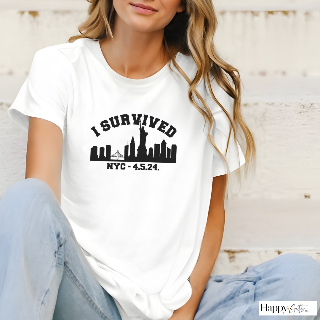 NY Earthquake Tshirt I Survived NYC 2024 Quake Shirt New Yorker Tee ...