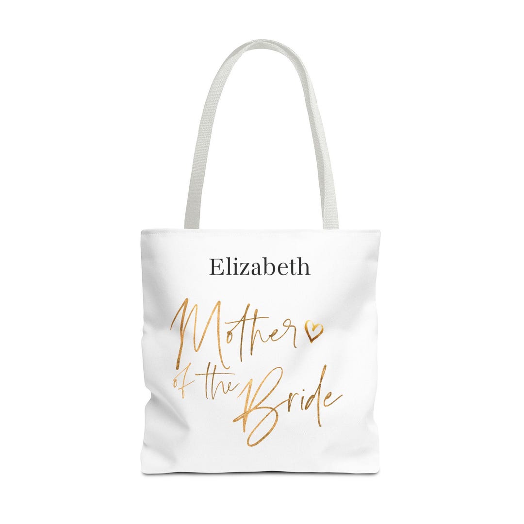Custom Mother of the Bride Tote Bag, Wedding Party Gift Idea, Bride's ...