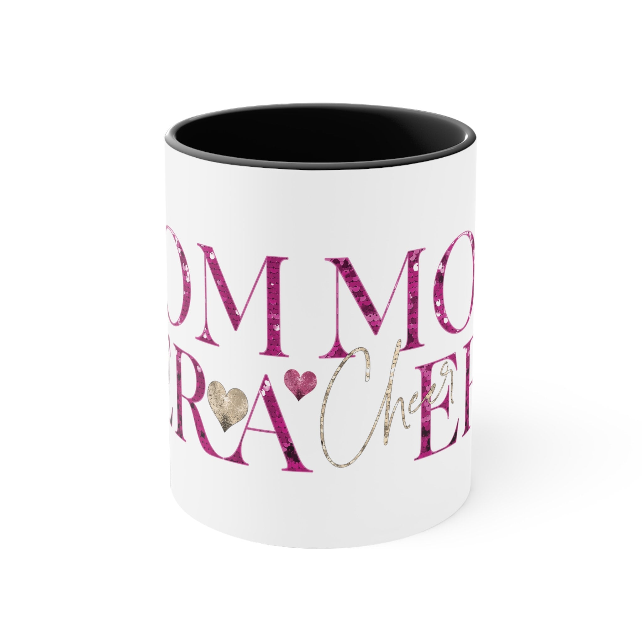 Cheer Mom Era Coffee Mug, Cheering Squad Cup, Mothers Day Pink Glitter ...