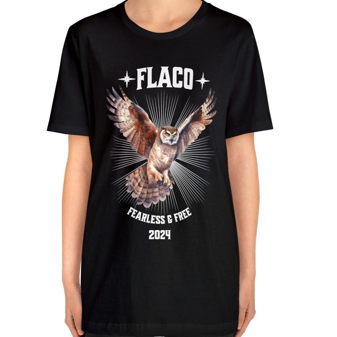 Flaco the Owl Shirt, NYC Owl T Shirt Fearless and Free for Men and ...