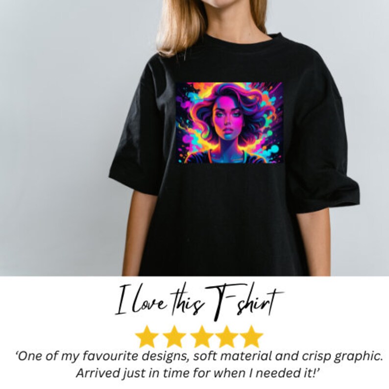 Neon Colors T Shirt Woman Neon Graphic Splash Art Tee Retro Design ...
