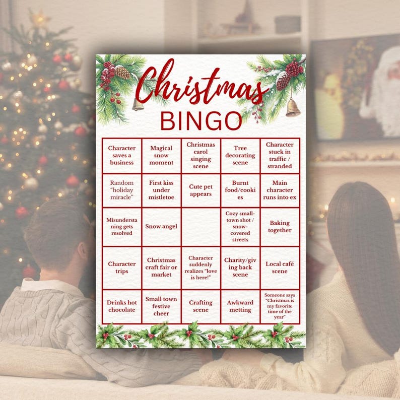 Christmas Movie Bingo Cards | 4 Variations | Digital Download | Classic ...