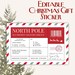 Editable Santa's North Pole Shipping Labels (canva Template) - Etsy