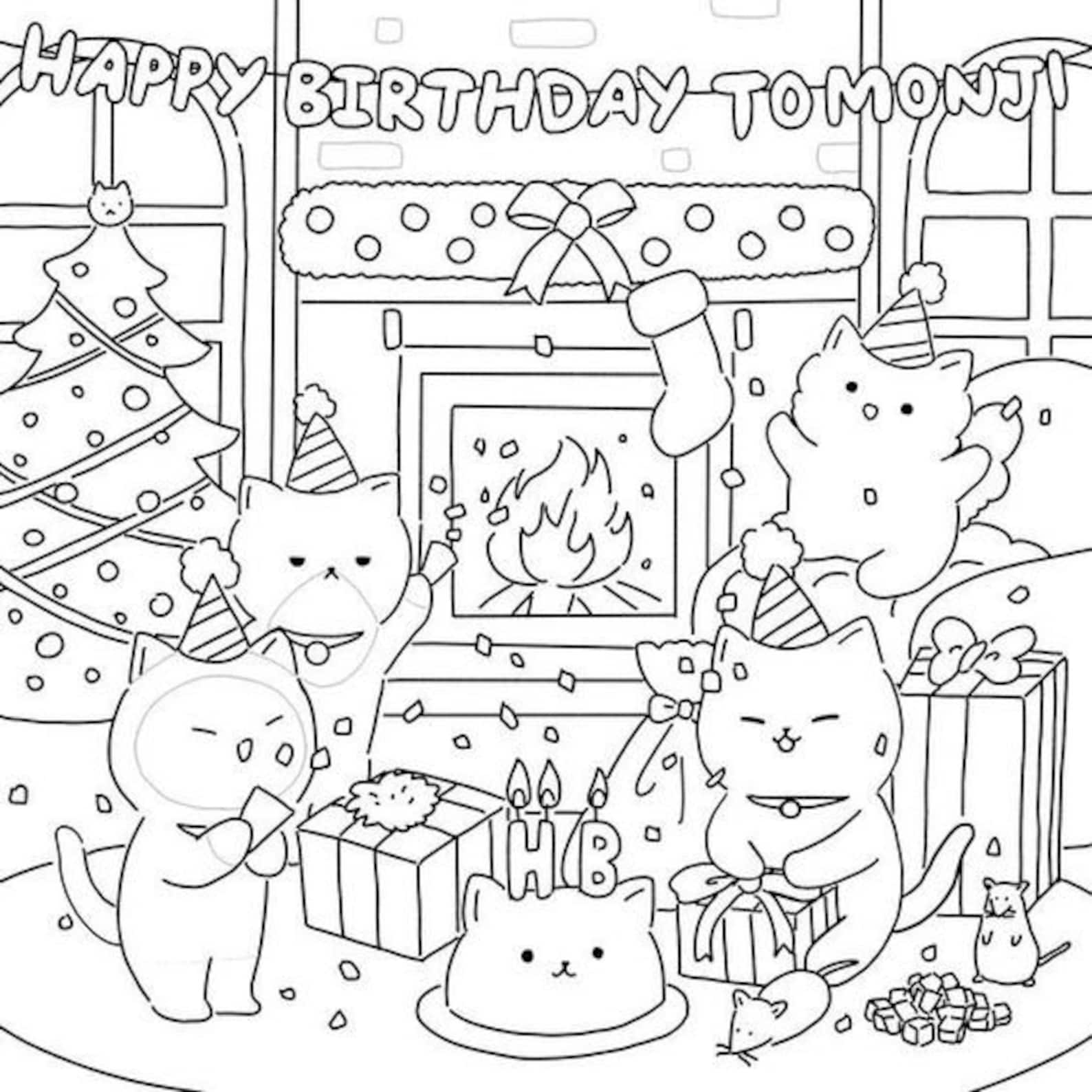 Purrfect Palette: Adorable Kitty Coloring Collection (1-5) - Etsy