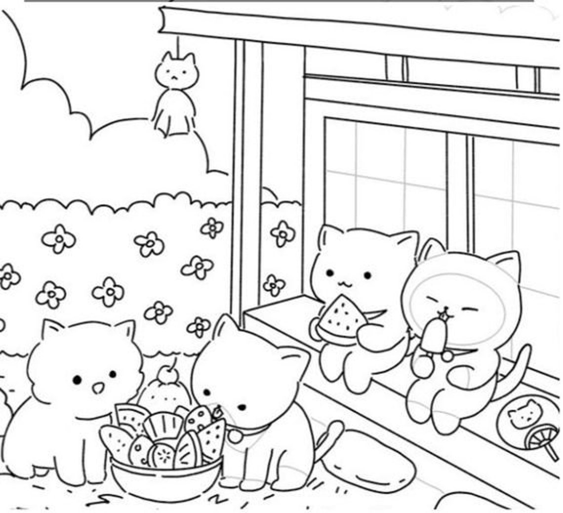 Kitty Kaleidoscope: Enchanting Cat Coloring Adventures (6-10) - Etsy