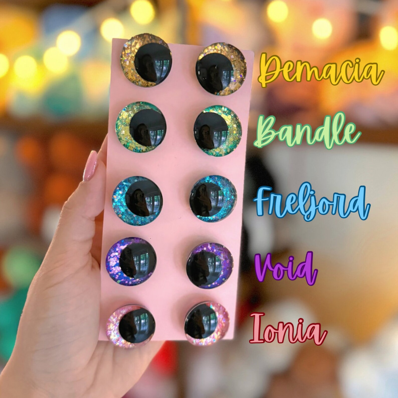 5 Pairs Hand-painted Safety Eyes for Amigurimi Plushies PASTELS - Etsy