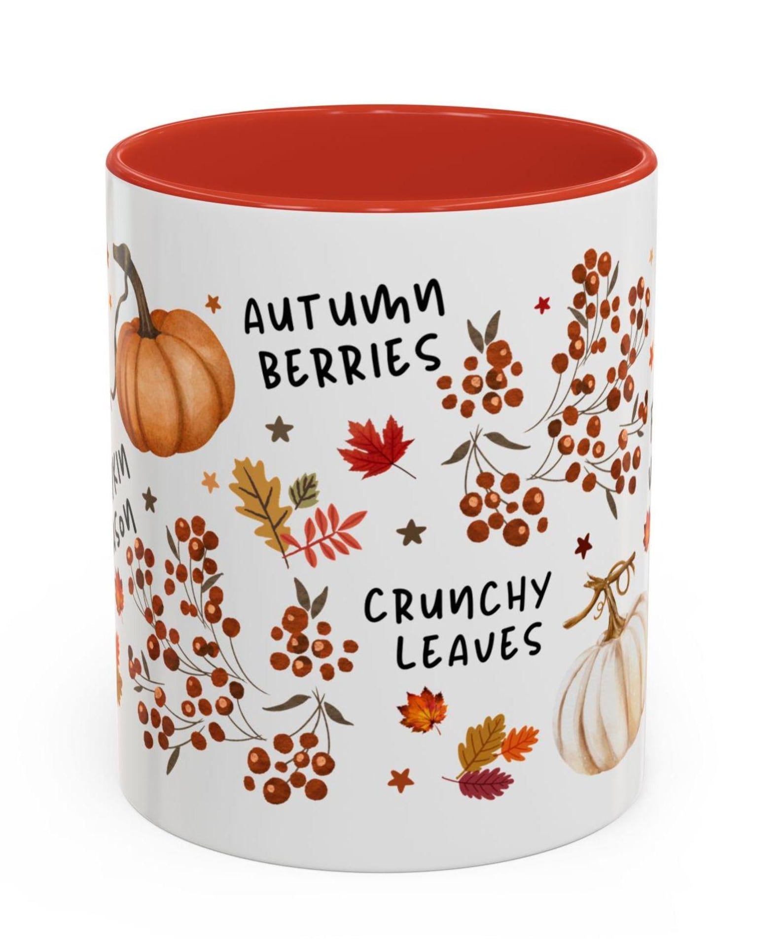 Pumpkin Autumn Cute Coffee Mug Gift, Fall Coffee Cup, Autumn Mug ...
