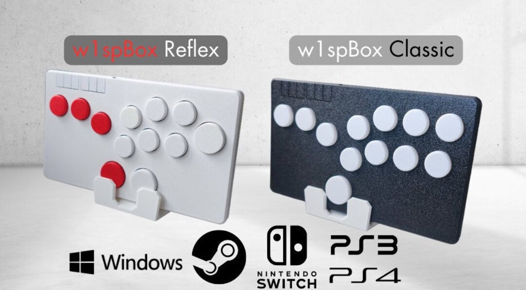W1spBox Customisable Hitbox controller. All buttons, leverless ...
