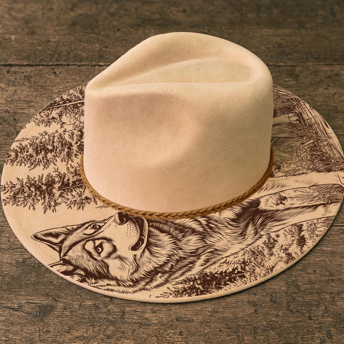 Husky & Pines, Laser Hat Burning Design, Digital Download PNG, Hat ...