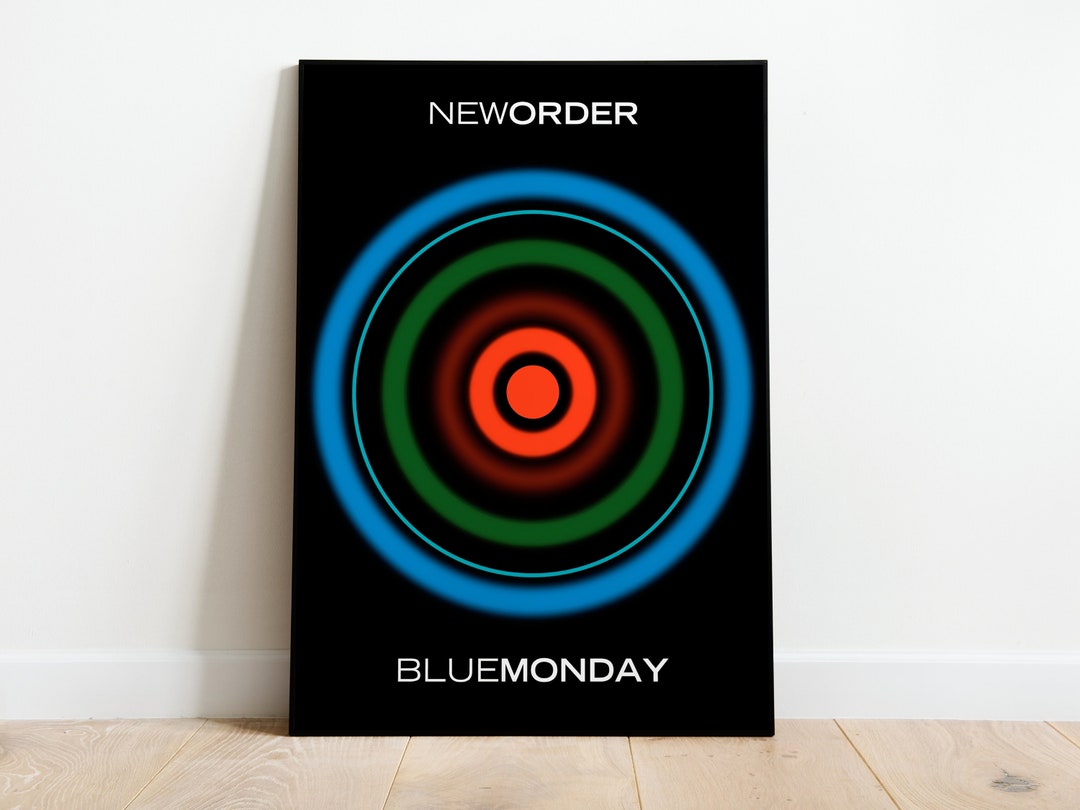New Order Blue Monday Single Wall Art, Music Printable Wall Decor ...