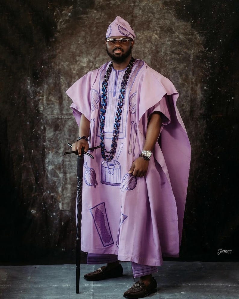Handcrafted Beaded Jewelry, Purple Beads for Men, African Traditional ...