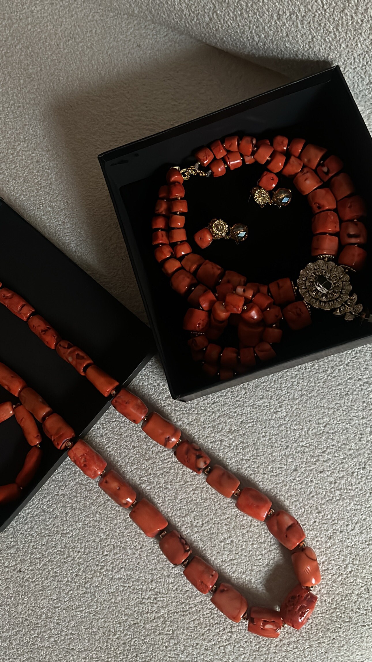 Nigerian Couple Traditional Beads, Male Beads ,beaded Jewelry, Coral ...