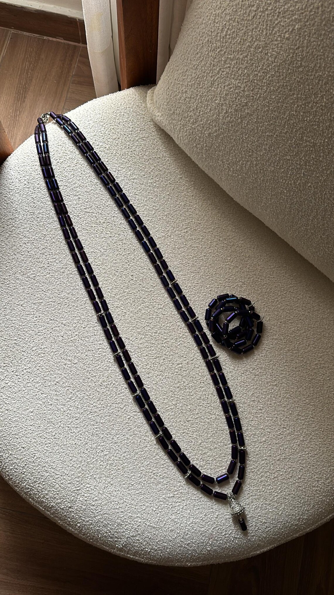 Handcrafted Beaded Jewelry, Purple Beads for Men, African Traditional ...