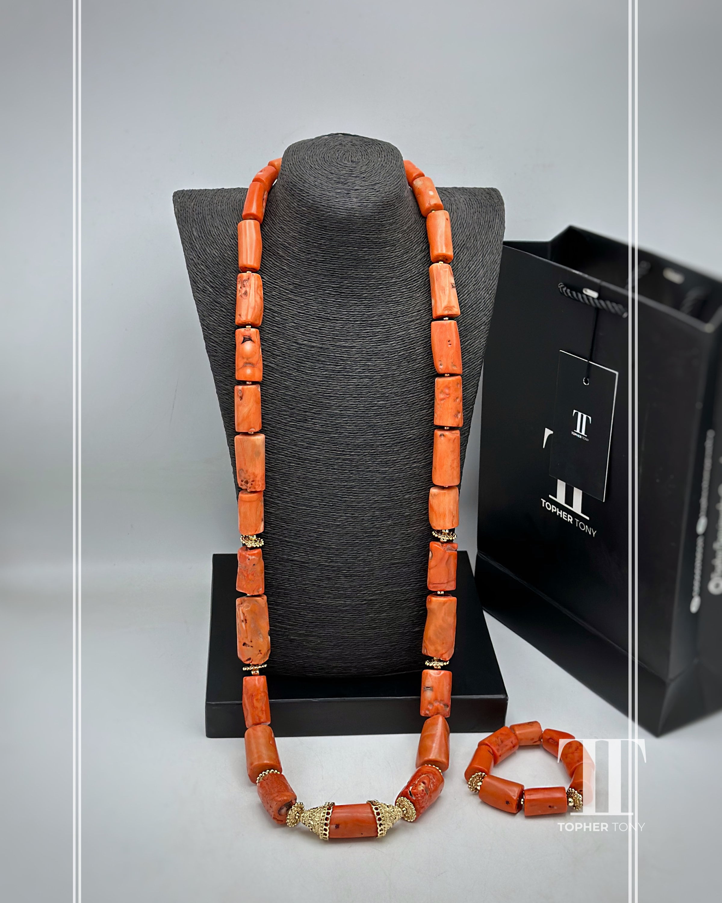 Handcrafted Beaded Jewelry, Coral Beads , African Male Beads, Nigerian ...