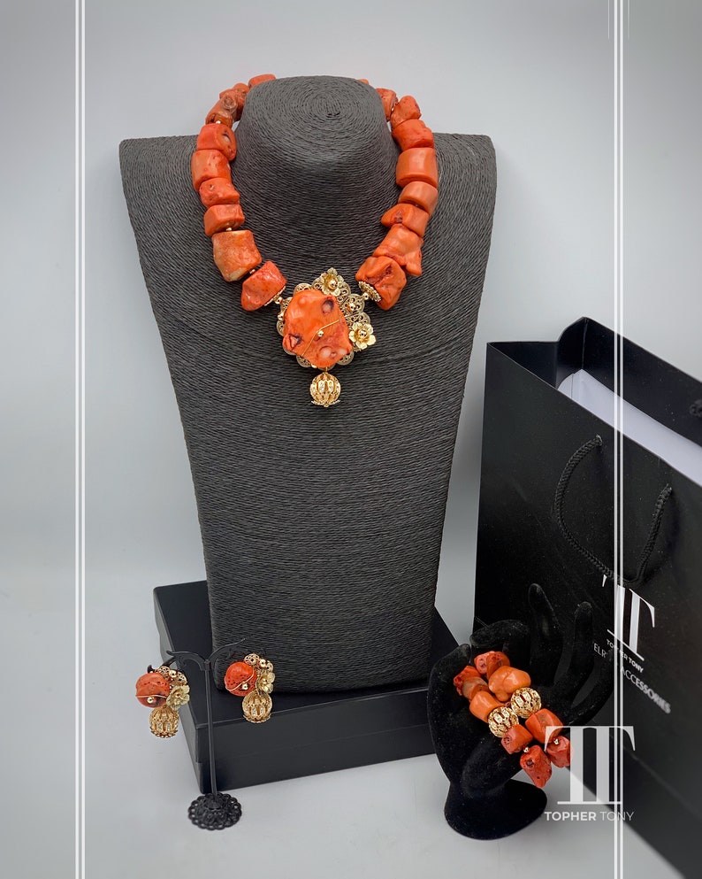 Traditional Wedding Beads, African Bridal Coral Beads, Nigerian Wedding ...