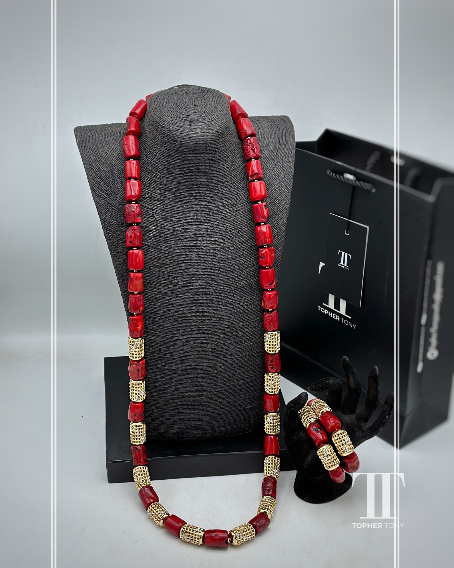 Male Traditional Beads, Coral Beads , African Male Beads, Nigerian ...