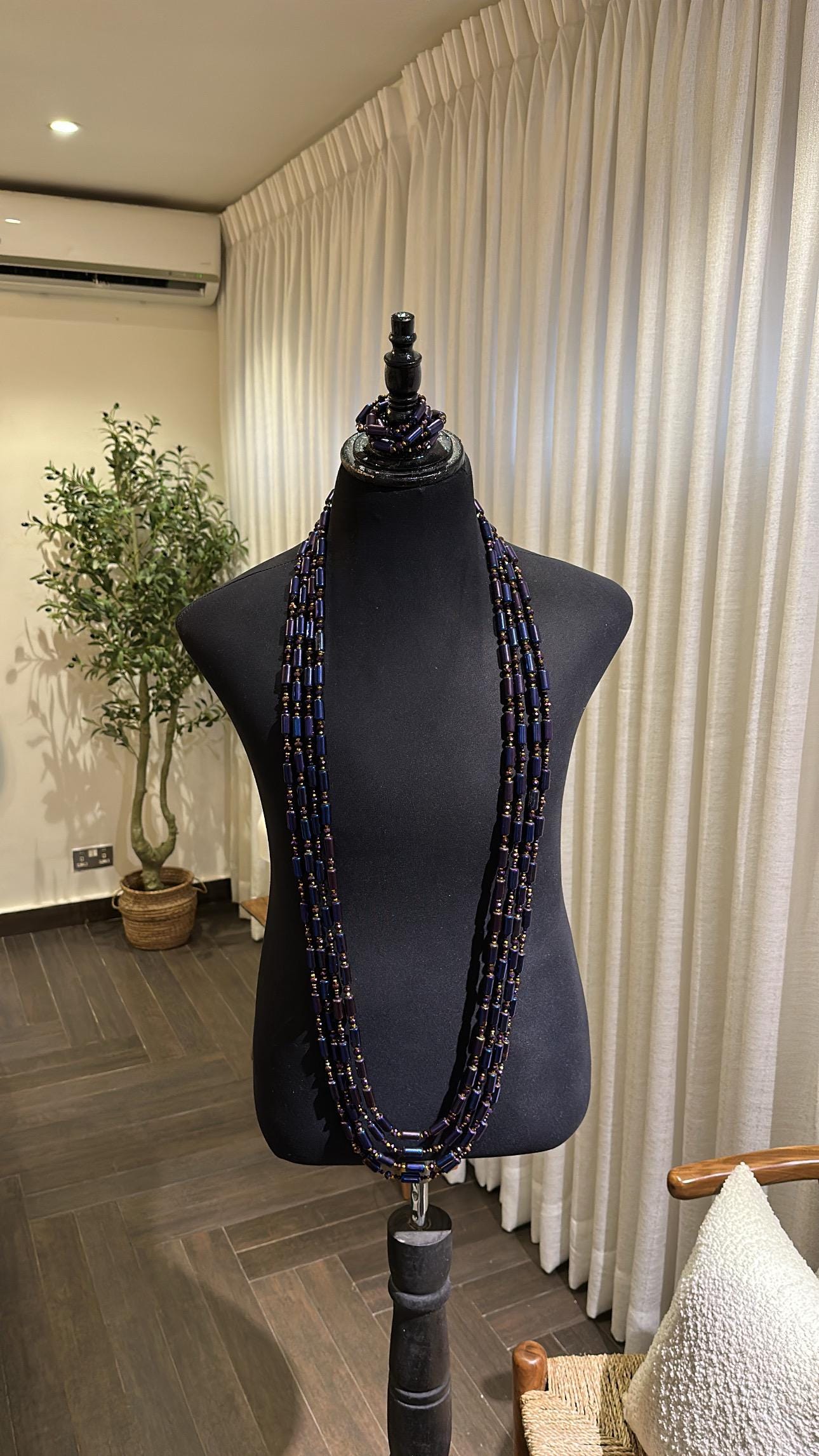 Handcrafted Beaded Jewelry, Purple Beads for Men, African Traditional ...