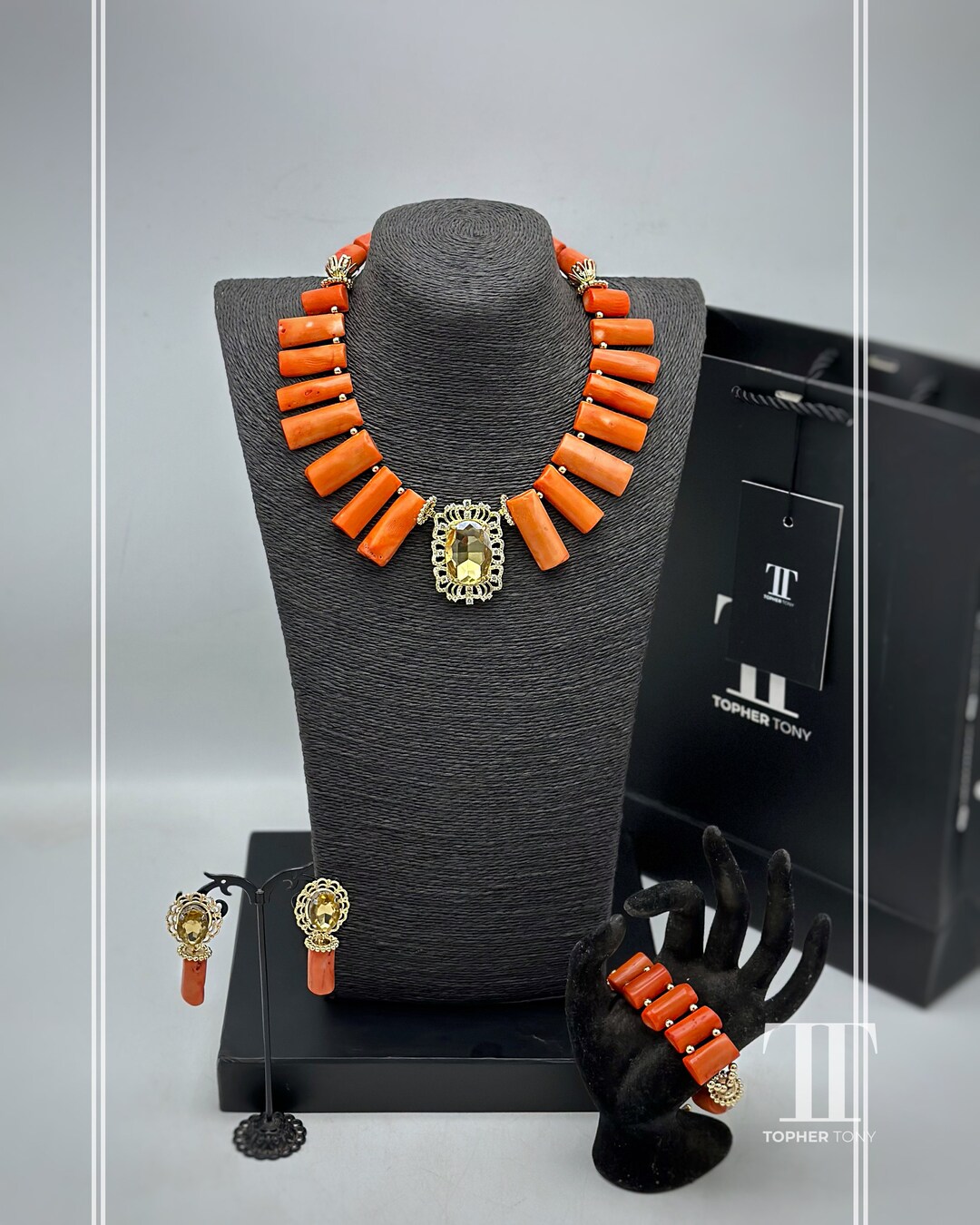 Handcrafted Beaded Jewelry, Coral Beads , With Non Tarnish Accessories ...