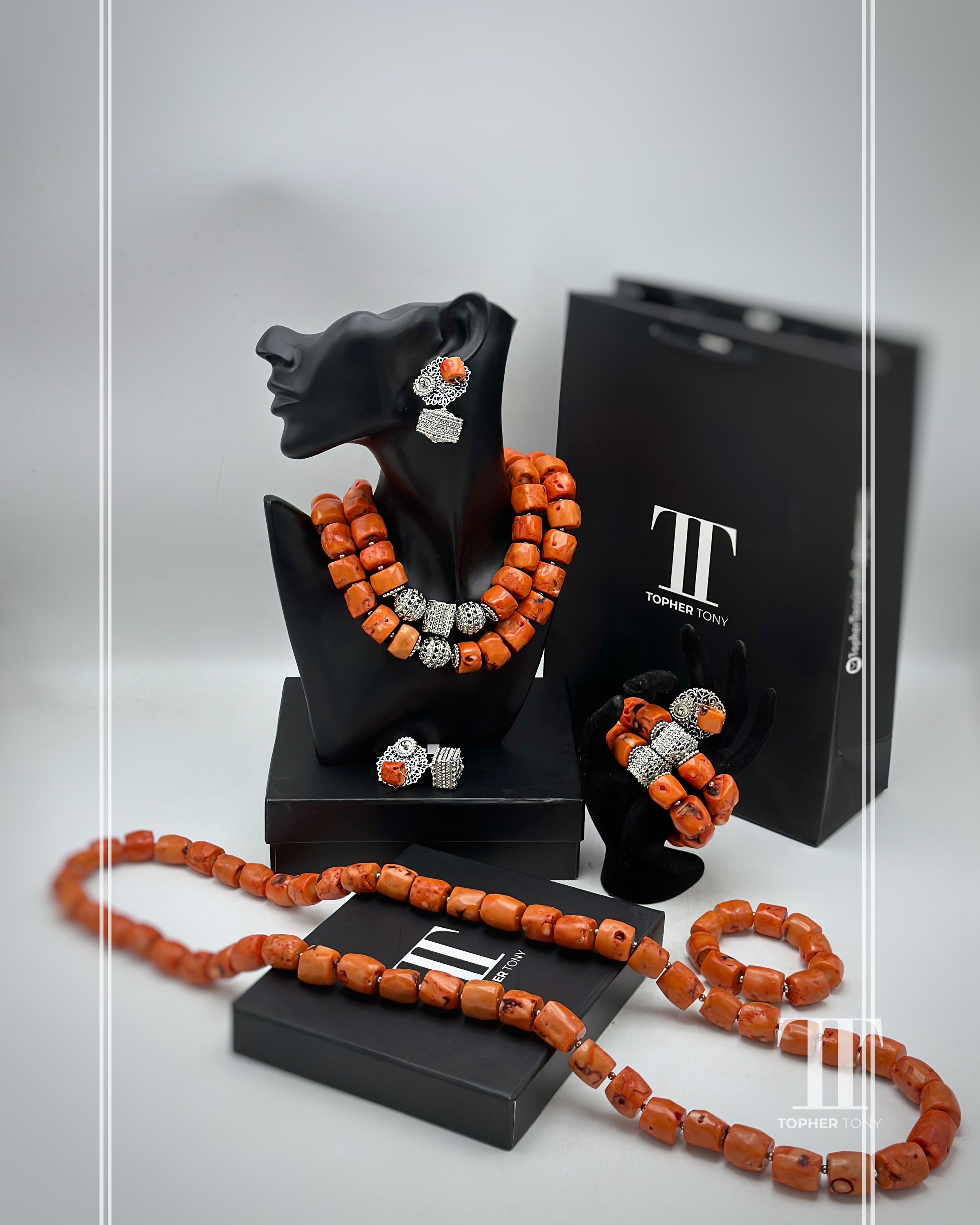 African Bridal Beads, Nigerian Beads,premium Handmade Beads ...