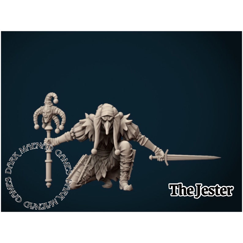 The Jester- 32mm Fantasy Renaissance Cultist - Etsy
