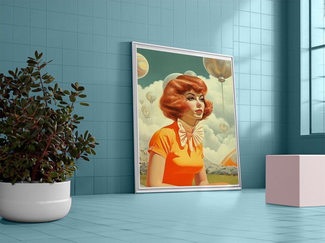 Retro Pin up Artwork 60's 70's 80's Posters - Etsy