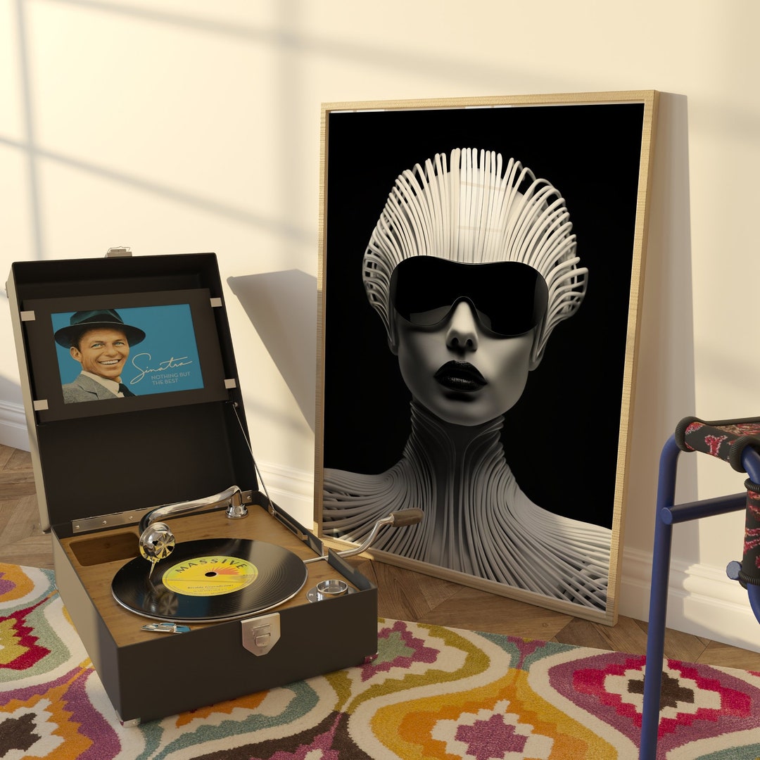 Vintage Magazine Poster Artwork, Surrealism Wall Art, Digital Print ...