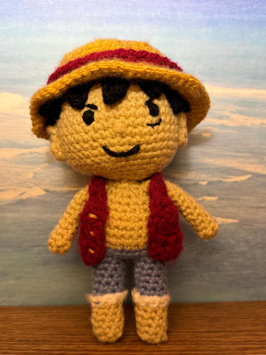 Monkey D Luffy Crochet Pattern - One Piece Amigurumi Doll Pattern - Etsy