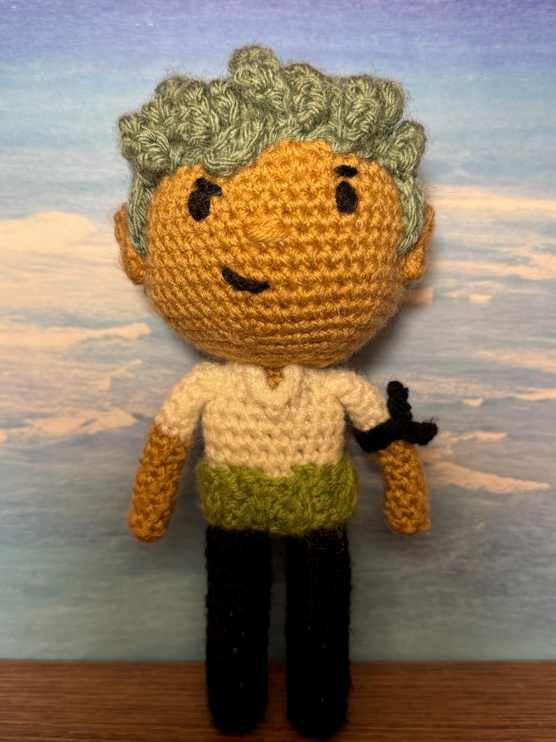 Roronoa Zoro Crochet Pattern - One Piece Amigurumi Doll Pattern - Etsy ...