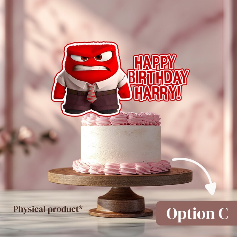 Inside Out Cake Topper, Theme Emotions, Inside Topper, Cake Topper It's ...