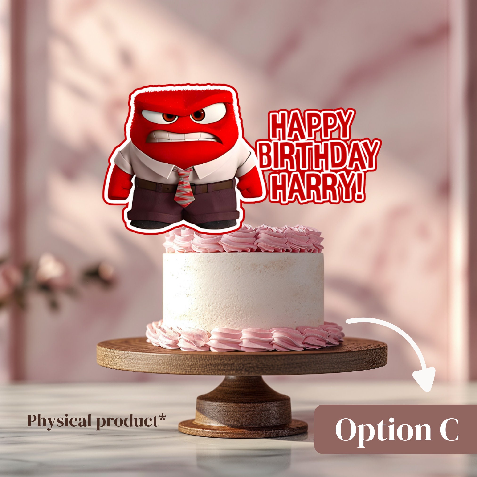 Inside Out Cake Topper, Theme Emotions, Inside Topper, Cake Topper It's ...