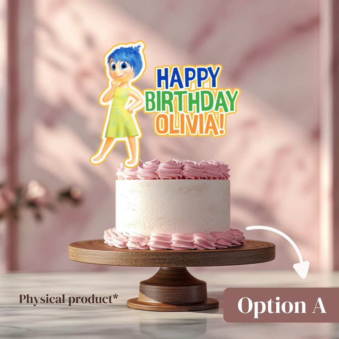 Inside Out Cake Topper, Theme Emotions, Inside Topper, Cake Topper It's ...