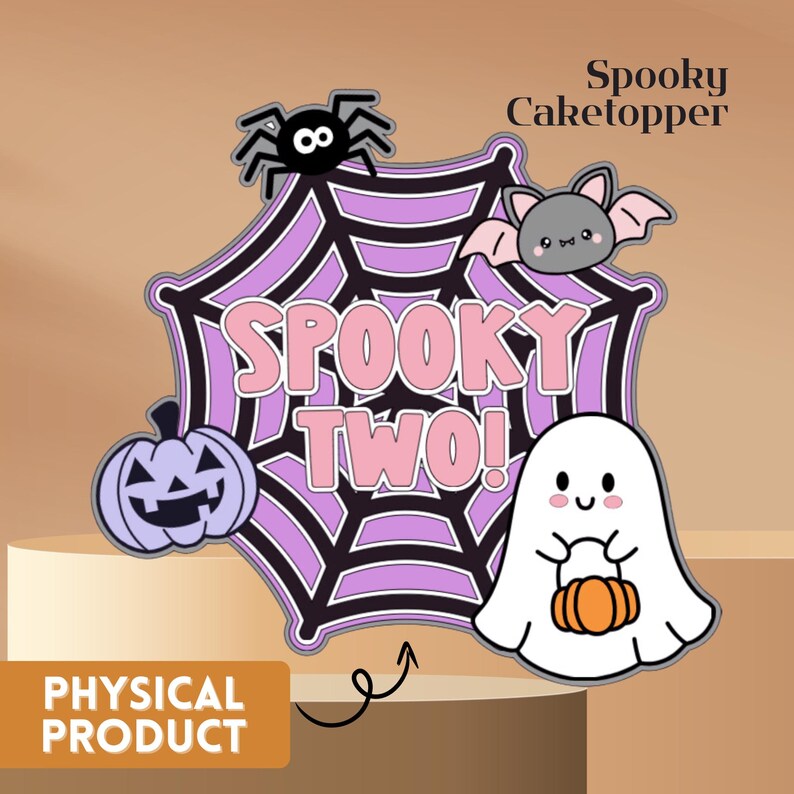 Spooky Cake Topper Cute Ghost Topper Boo Topper for Halloween Parties ...