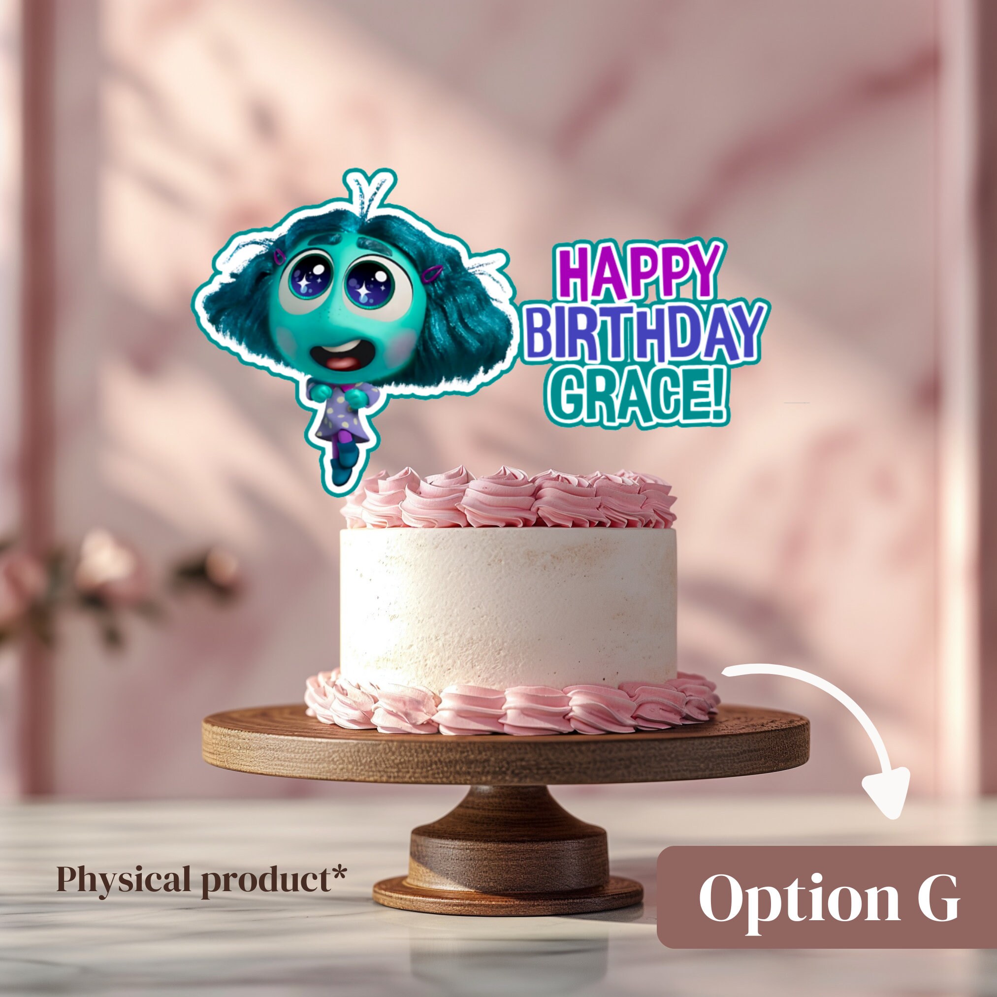 Inside Out Cake Topper, Theme Emotions, Inside Topper, Cake Topper It's ...