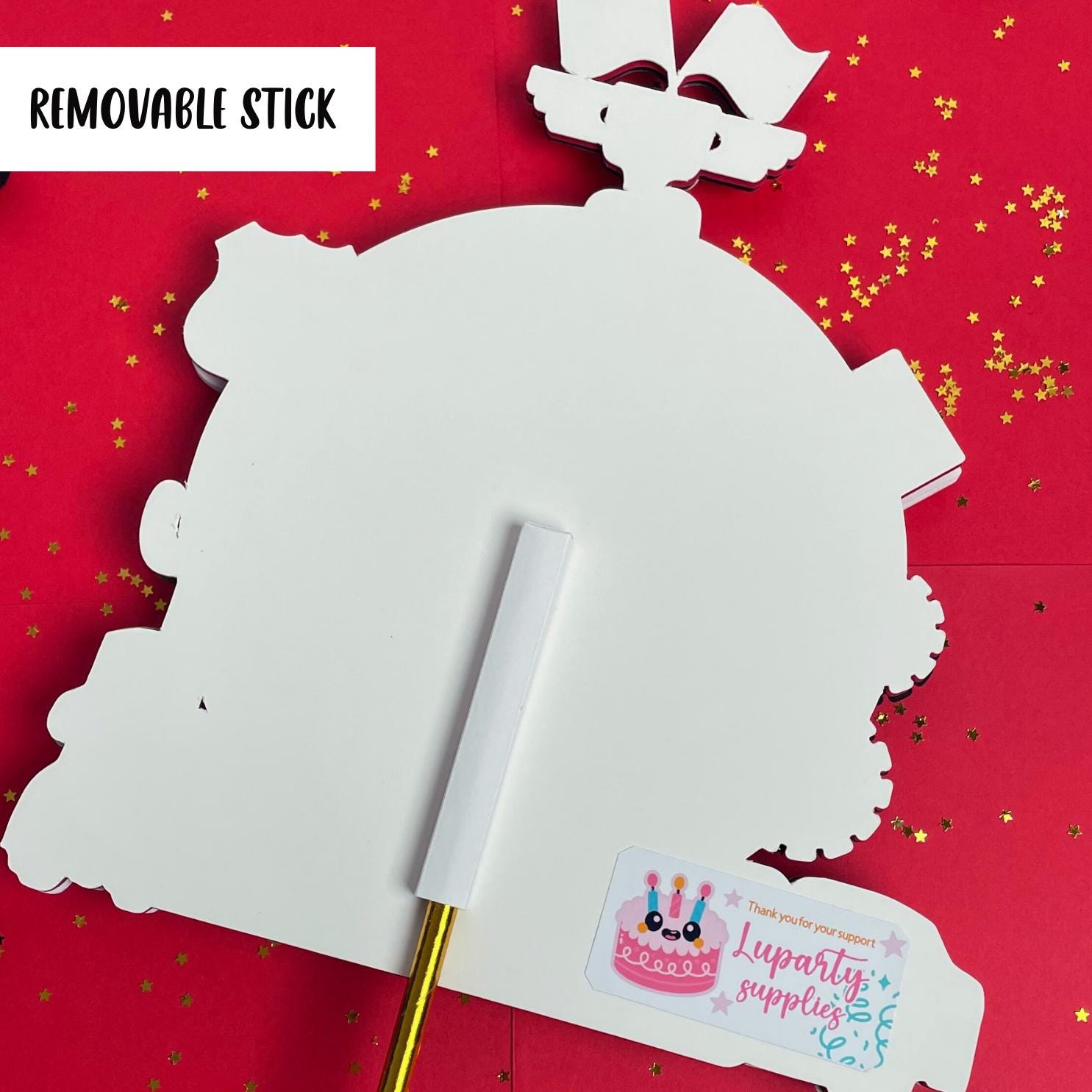 Macqueen Cake Topper - Mcqueen Theme Birthday Decoration, Two Fast Cars ...